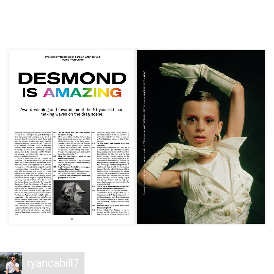 10-year old drag queen star “Desmond Is Amazing” is making waves in NYC ...
