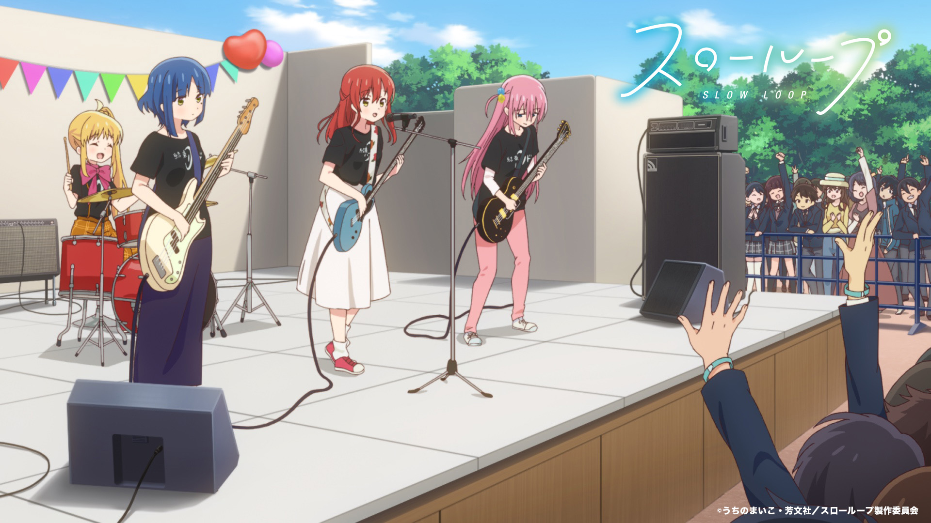 Kessoku band stage performance in the anime Slow loop - Forums ...