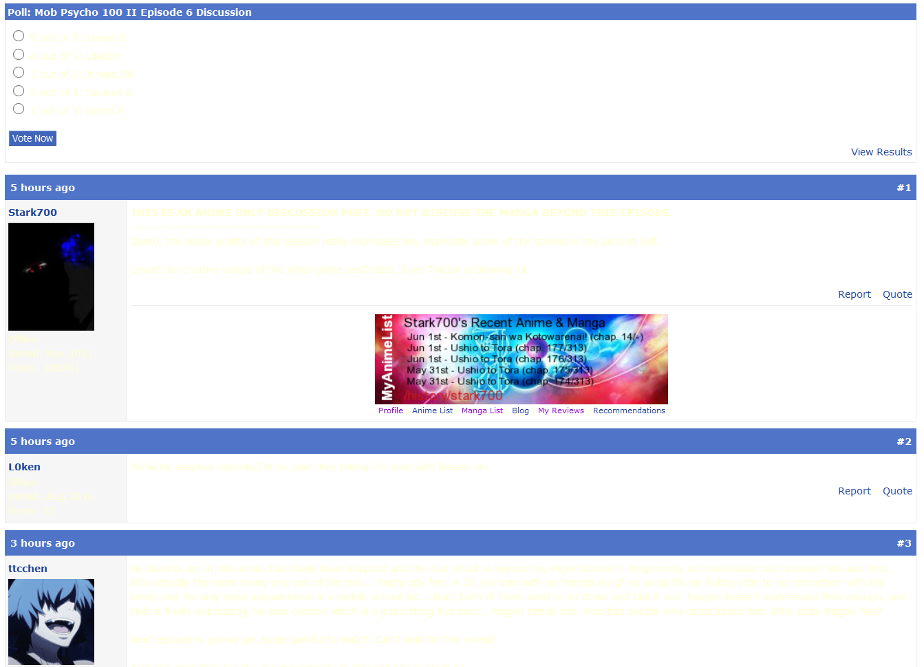 Text color - Forums - MyAnimeList.net