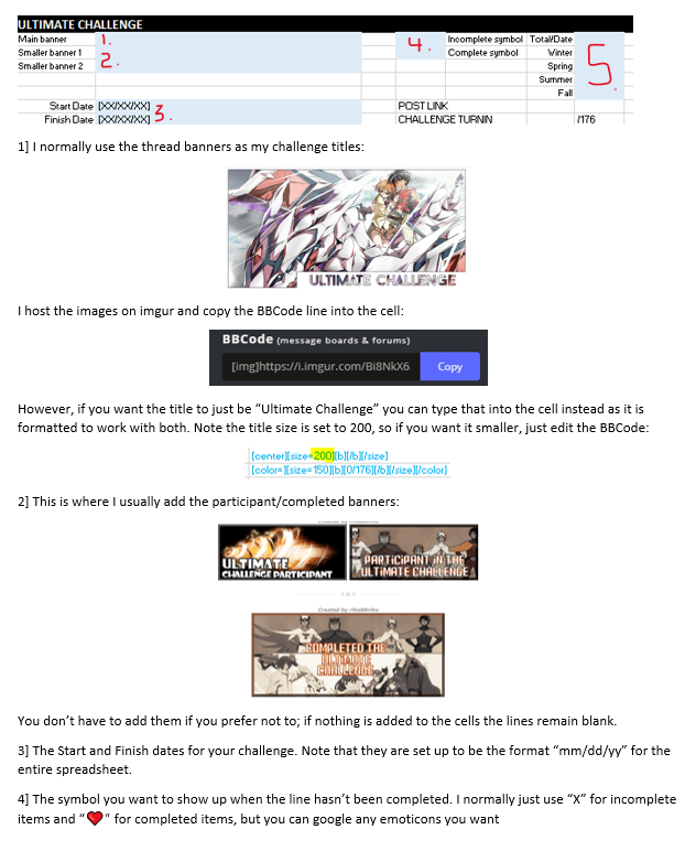 Anime Challenge Tracking Spreadsheets - Forums - MyAnimeList.net