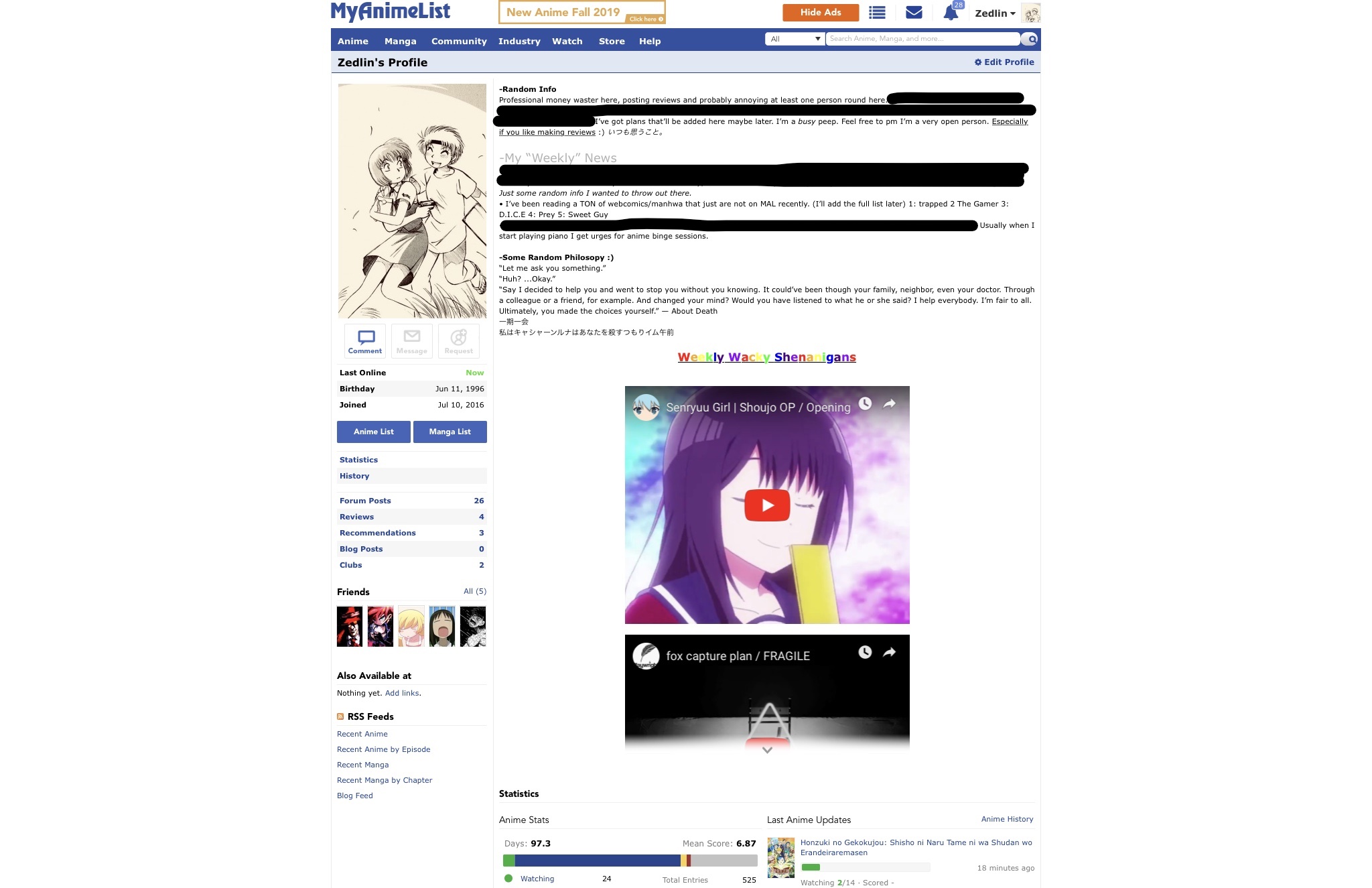 Zedlin's Profile - MyAnimeList.net