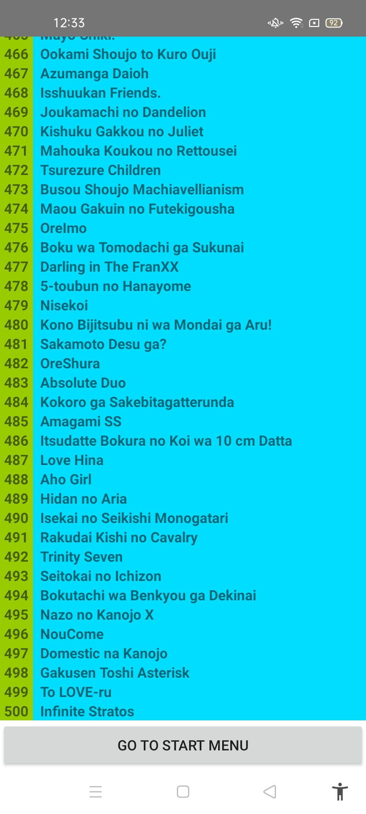 Anime Recommendo - App that creates anime list based on your ...