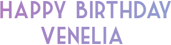 ψ [Closed] Venelia Happy Birthday - Forums - MyAnimeList.net