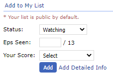 Have the plus for episodes show up when you click Add to My List ...