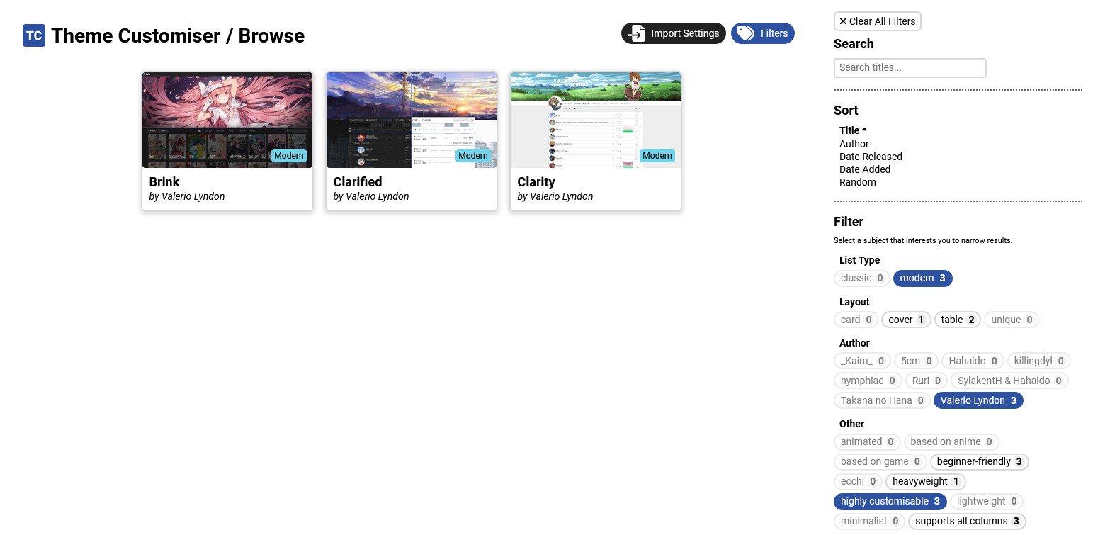 🌸[App - CSS] Easily customise your list design! Choose from over 80 themes. — Theme Customiser ...
