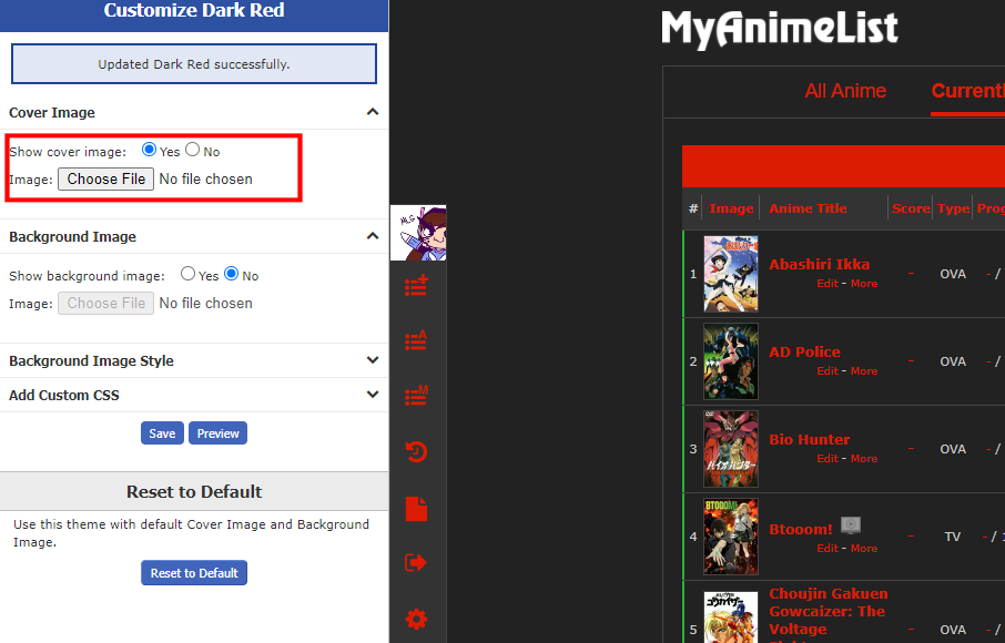 How do I add an image to the top of my list - Forums - MyAnimeList.net