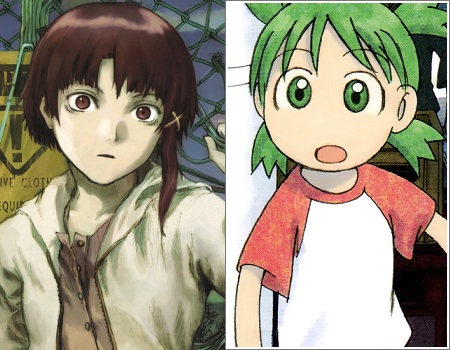 Lain Iwakura (Serial Experiments Lain) vs Yotsuba Koiwai (Yotsuba to ...