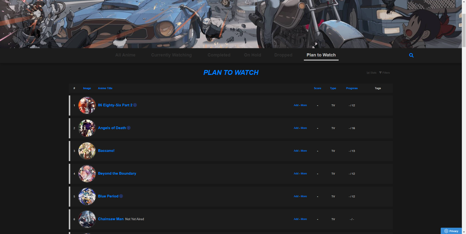 Custom anime list design - Forums - MyAnimeList.net