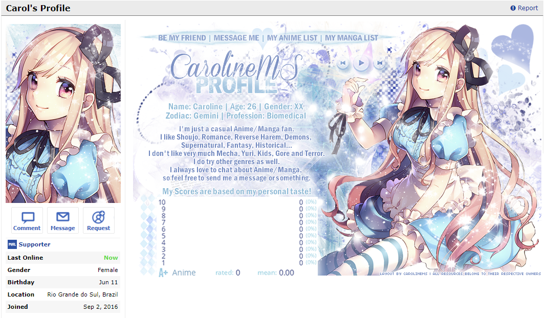Layouts ~ - Forums - MyAnimeList.net