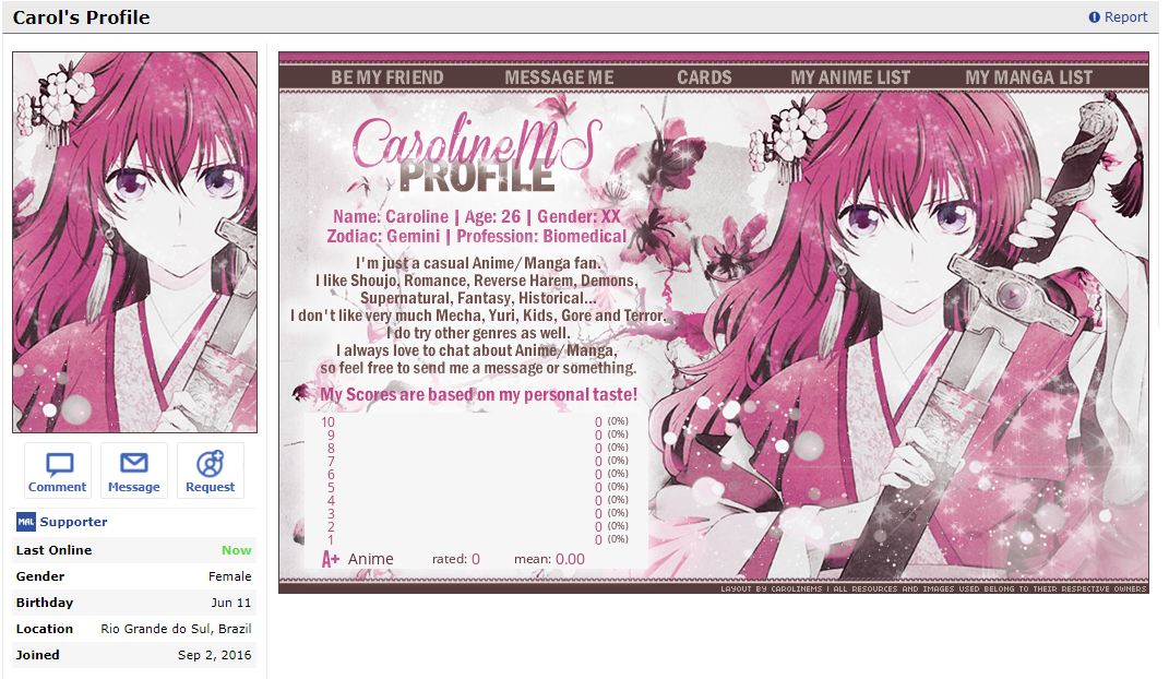 Layouts ~ - Forums - MyAnimeList.net