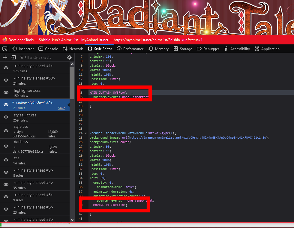☀️ Bunkasai Custom CSS Contest Registration - Forums - MyAnimeList.net