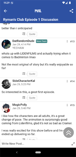 Viewing and Posting in Forum Threads—Now in-App - Forums - MyAnimeList.net