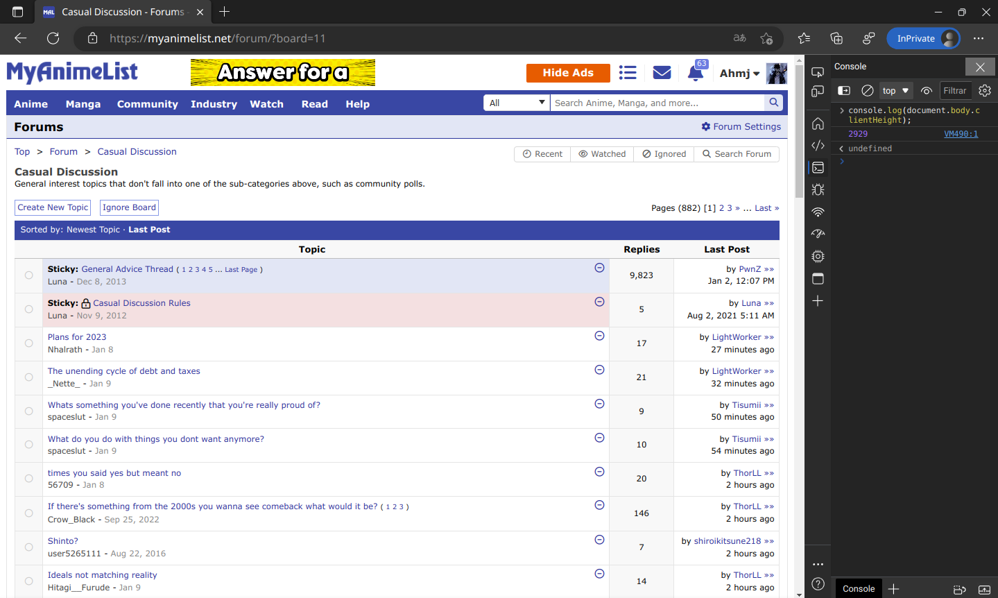 BUG: The majority of threads disappear when I log in on desktop mode ...