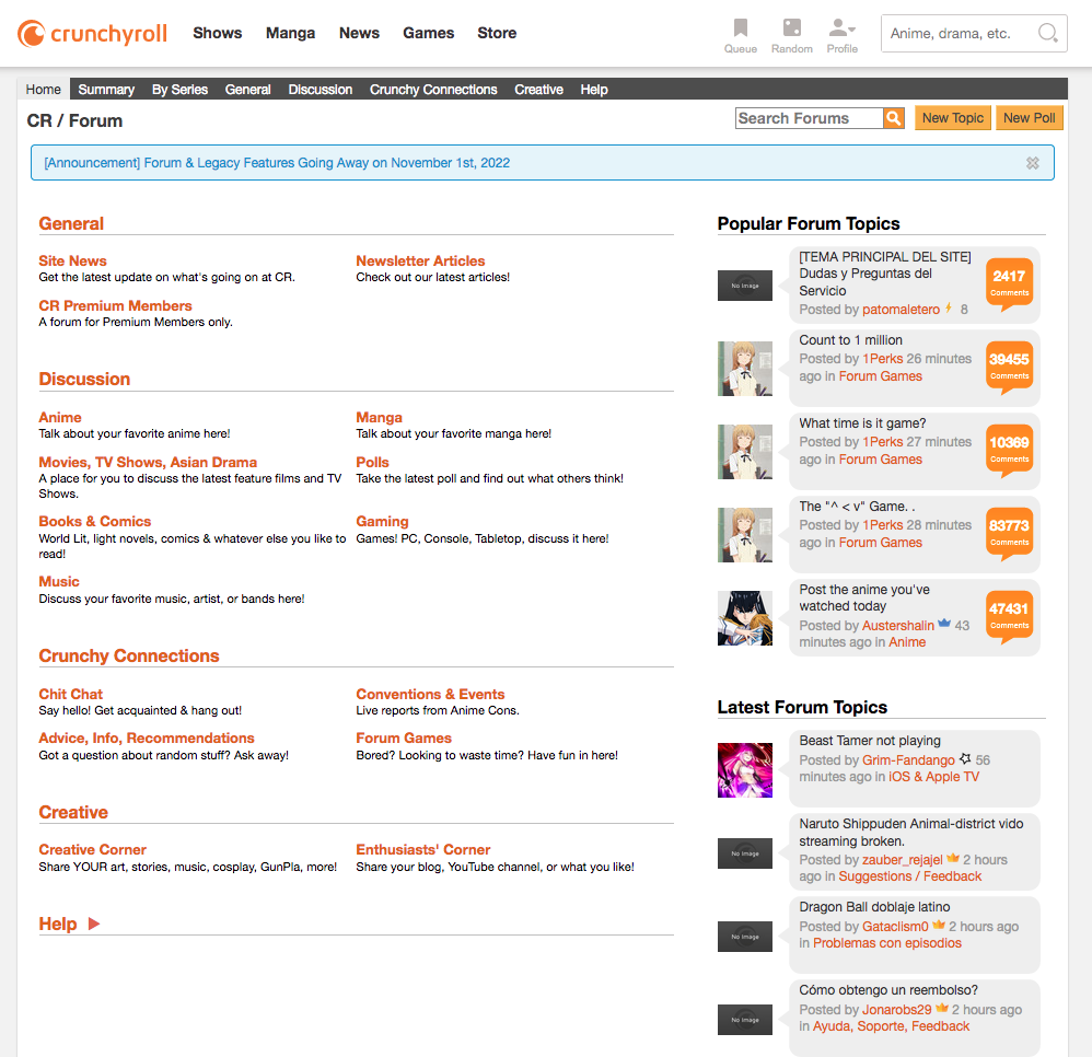 Post Your CR Anime Forums Memories & Moments - Forums - MyAnimeList.net