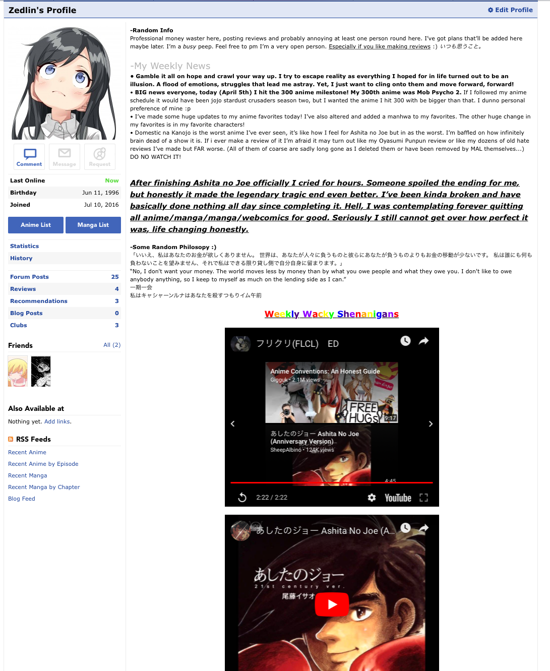 Zedlin's Profile - MyAnimeList.net