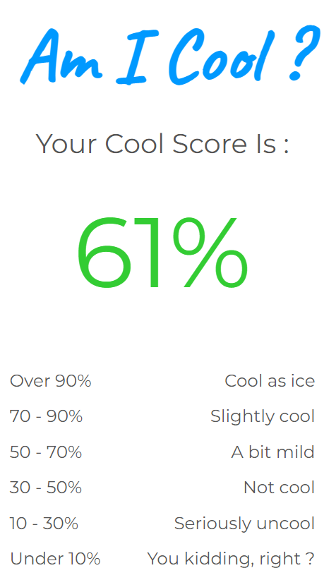 Are You Cool? (Test) - Forums - MyAnimeList.net