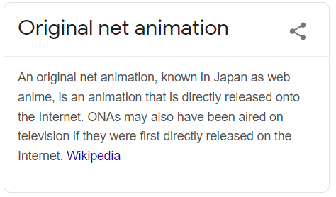 ONA? - Forums - MyAnimeList.net