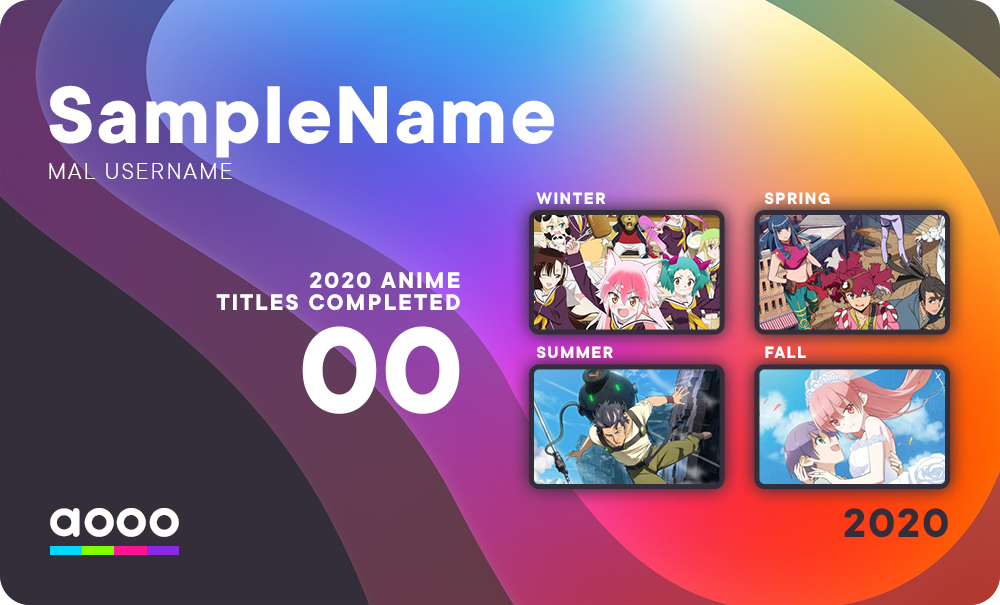 Make your exclusive 2020 Anime Card!!! - Forums - MyAnimeList.net