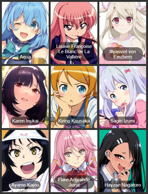 Is there a common theme among your top waifus? - Forums - MyAnimeList.net