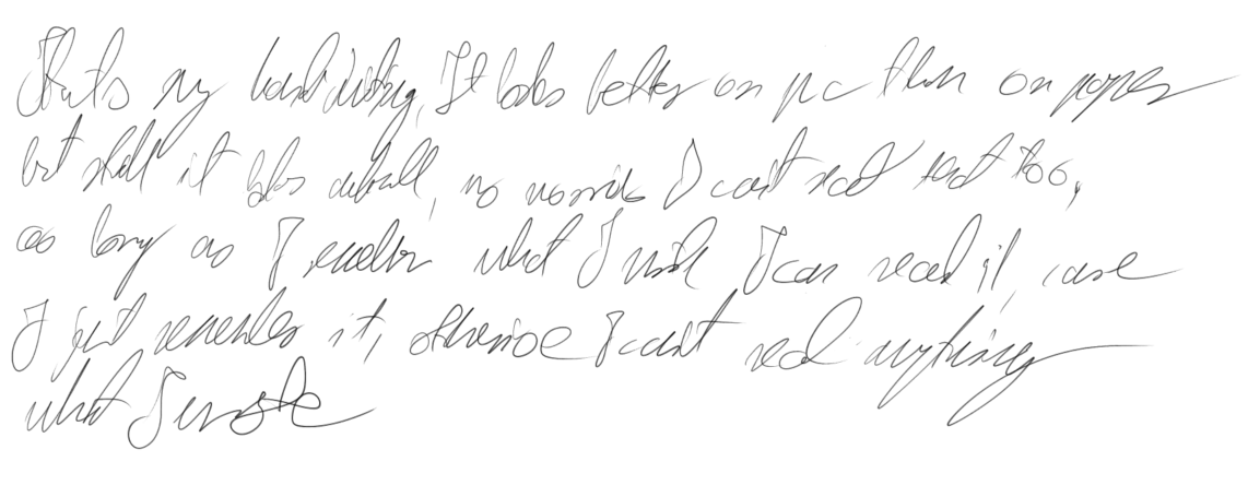 What does your handwriting look like? - Forums - MyAnimeList.net
