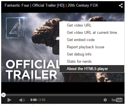 Change youtube flash embed to iframe to use HTML5 - Forums ...