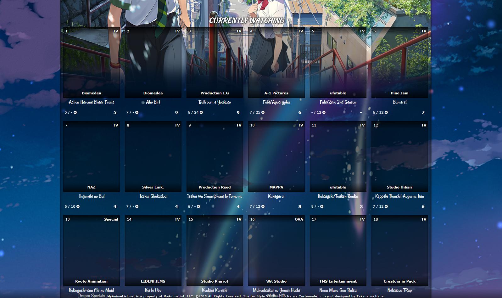 [CSS Modern] ShelterStyle by Takana --- Koe no Katachi layout (09/04 ...