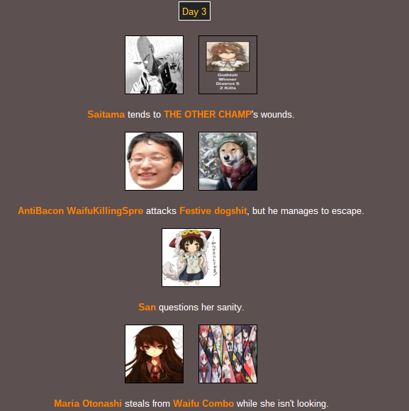 The Fifth Annual Weeaboo Games: WAIFU EDITION - Forums - MyAnimeList.net