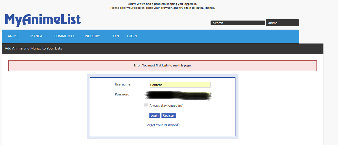 Logout Redirect - Forums - MyAnimeList.net