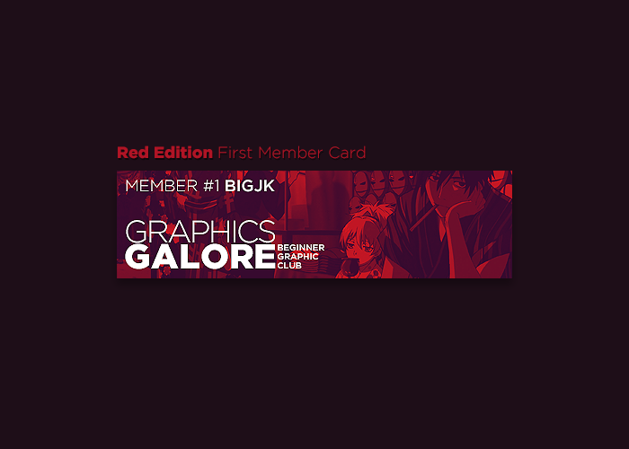 [Member Card] Red Edition by BigJk [♥] [CLOSED due to lost filies ...