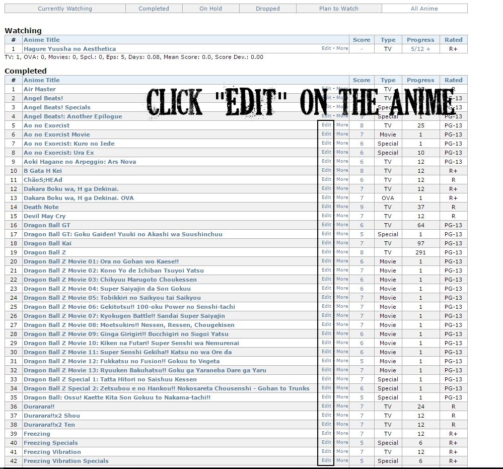 How can I know which anime I have as rewatched? - Forums - MyAnimeList.net