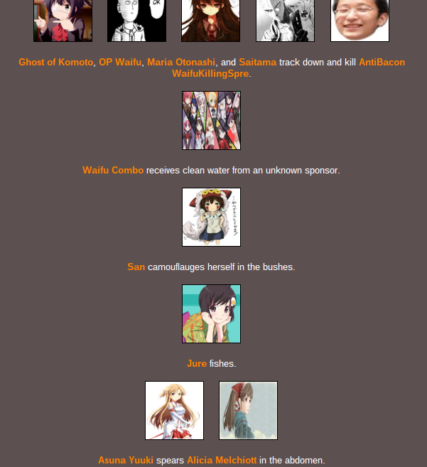 The Fifth Annual Weeaboo Games: WAIFU EDITION - Forums - MyAnimeList.net