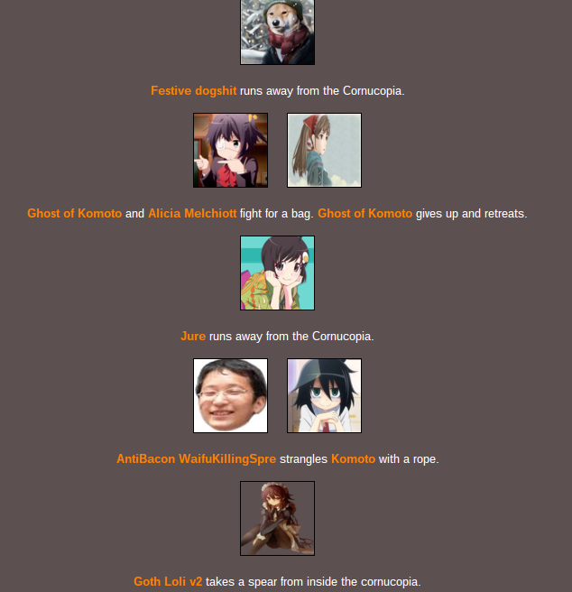 The Fifth Annual Weeaboo Games: WAIFU EDITION - Forums - MyAnimeList.net