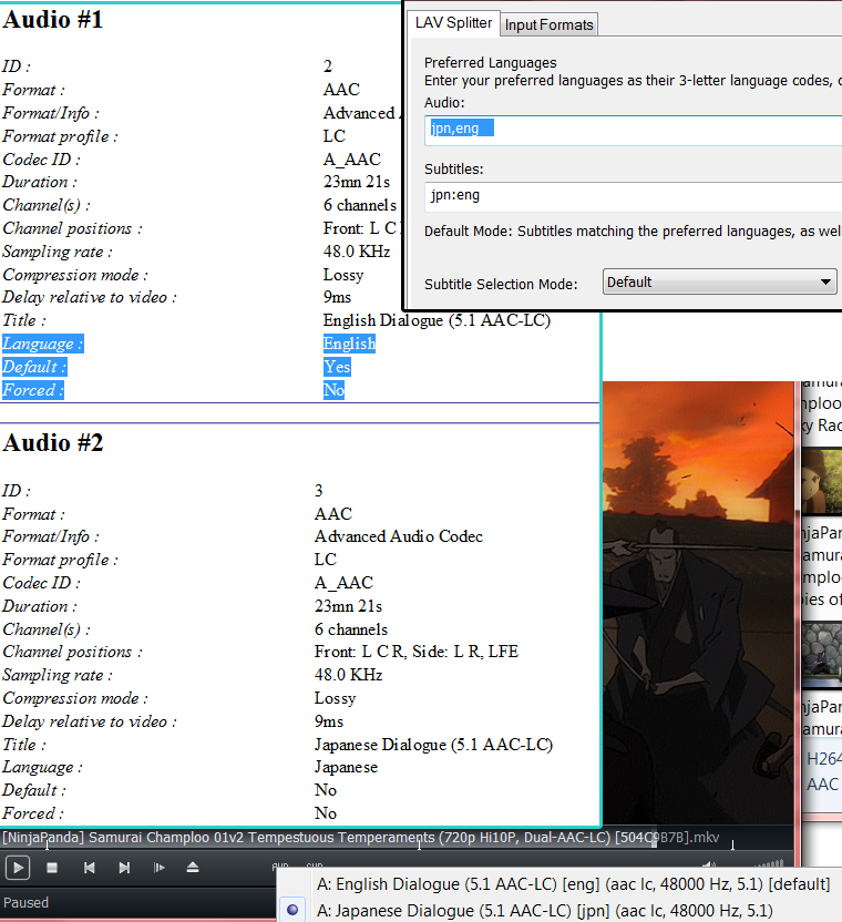 Changing default Audio and Subtitles in MKV files. - Forums ...