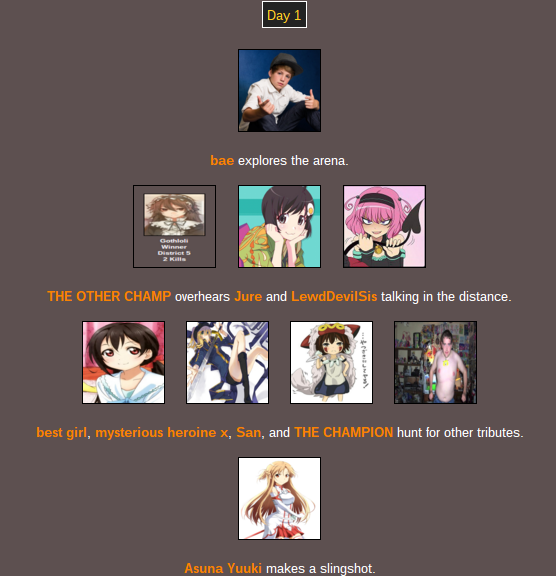 The Fifth Annual Weeaboo Games: WAIFU EDITION - Forums - MyAnimeList.net