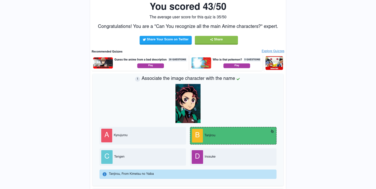 Anime Quiz, test your knowledge - Forums - MyAnimeList.net