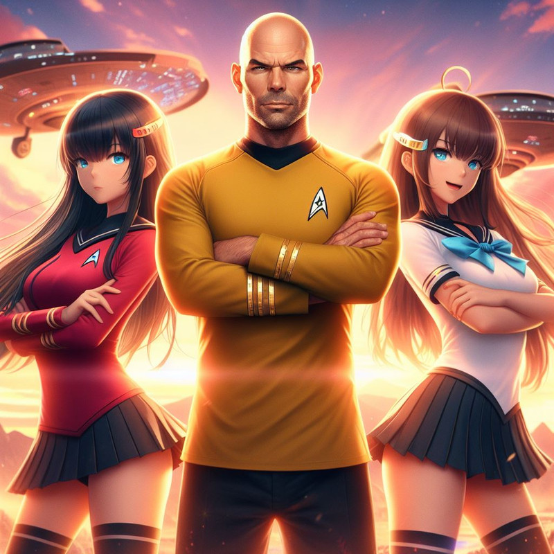Mixing my love of Star Trek and anime with AI for my profile - Forums ...