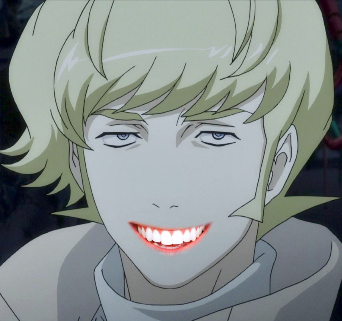 Why do anime characters usually have no individual teeth? Instead ...