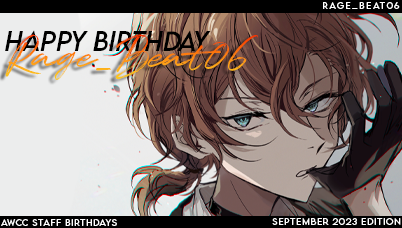 [CLOSED] 🎴 Staff Birthdays: September Edition SE - Forums - MyAnimeList.net