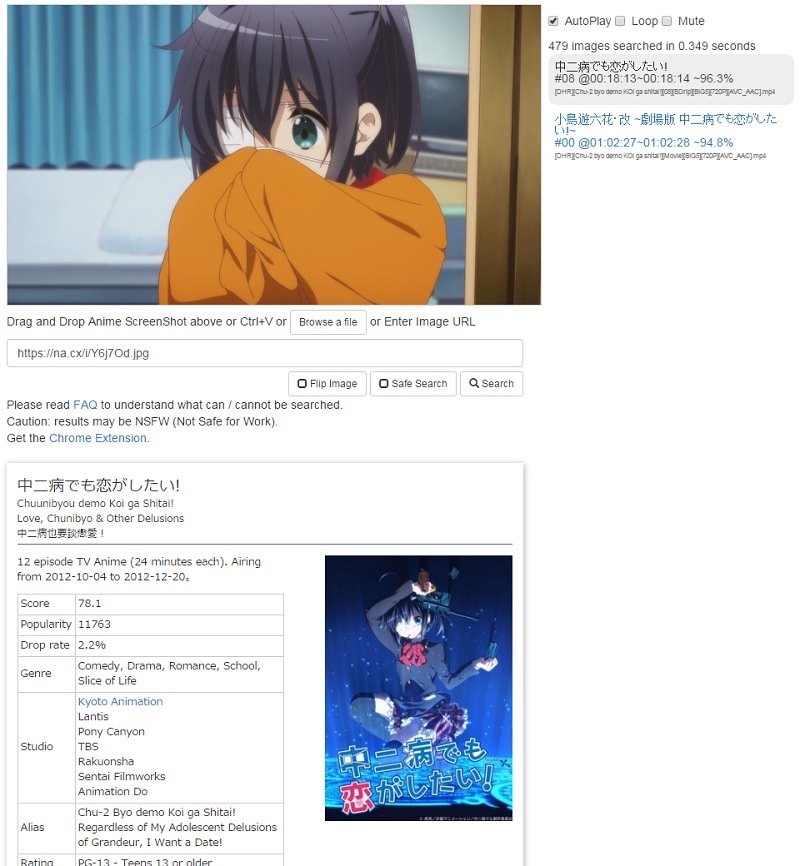 [TechDemo] Search Anime by Screenshot - Forums - MyAnimeList.net